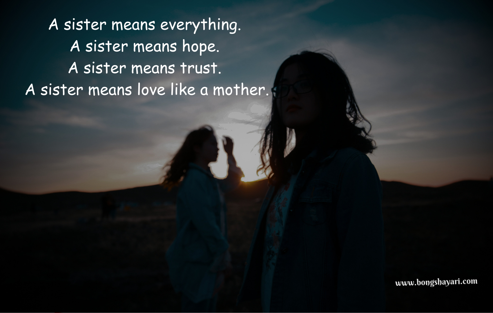 Best sister shayari in english 2024 - Bong Shayari